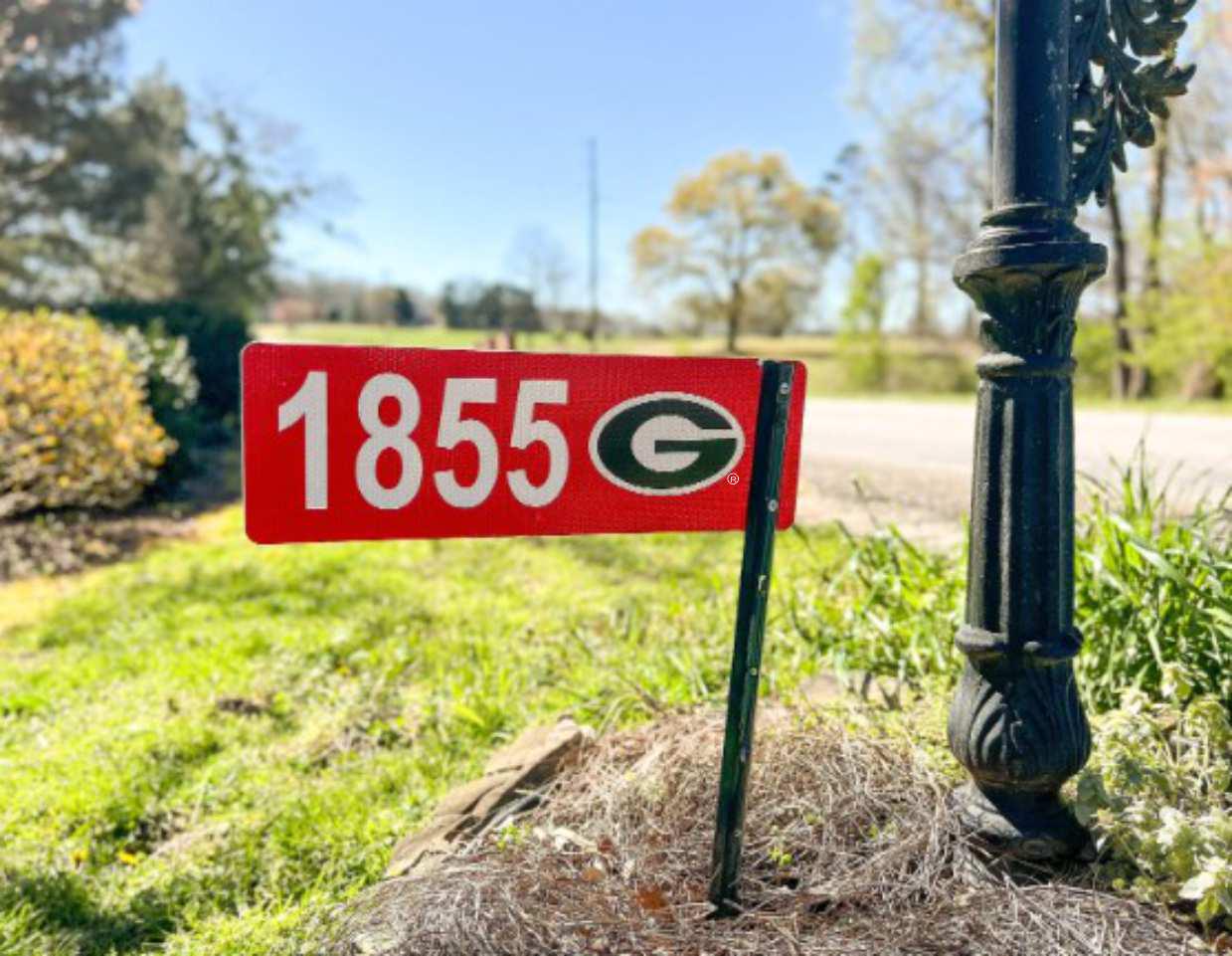 Georgia Metal Address Marker Sign Reflective Vinyl House Number Plaque ...