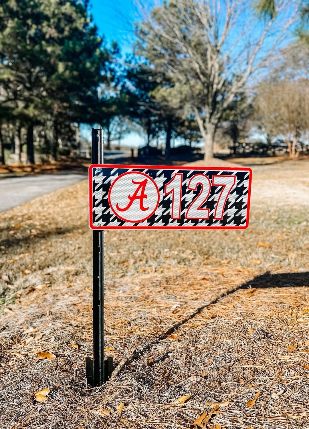 Alabama Fan Gift Address Marker Alabama Reflective House Number Sign ...