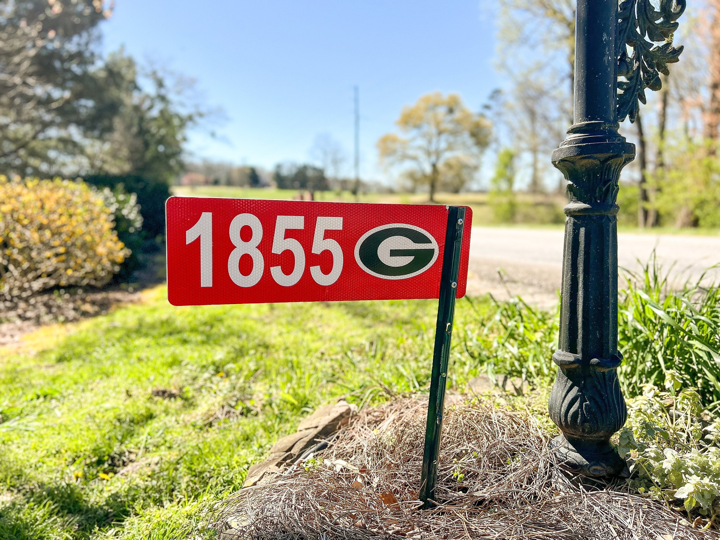 Georgia Metal Address Marker Sign Reflective Vinyl House Number Plaque ...