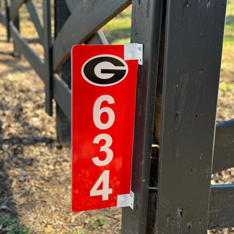 Georgia Bulldogs Address Sign - Etsy