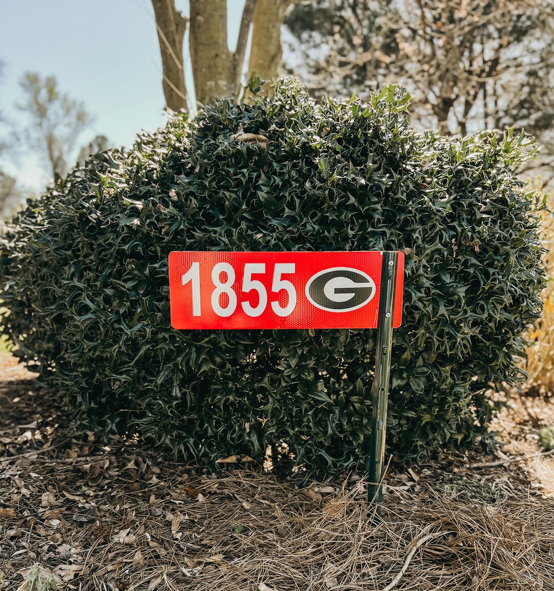 Georgia Metal Address Marker Sign Reflective Vinyl House Number Plaque ...
