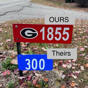 Georgia Fan Gift Gift for Him UGA Graduate Gift Metal Address Sign Dawg ...