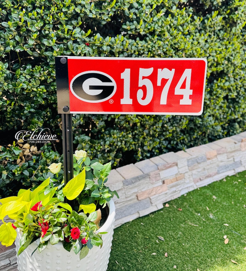 Georgia Address Marker Sign Reflective House Number Sign Real Estate ...