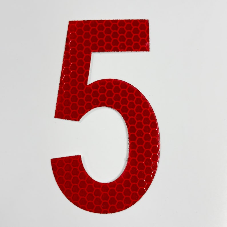 Reflective Address Number Individual Packaged House Numbers Adhesive ...