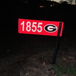 Georgia Metal Address Marker Sign Reflective Vinyl House Number Plaque ...
