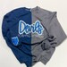 Elbert County Blue Devil Applique Glitter Embroidered Sweatshirt Devil ...