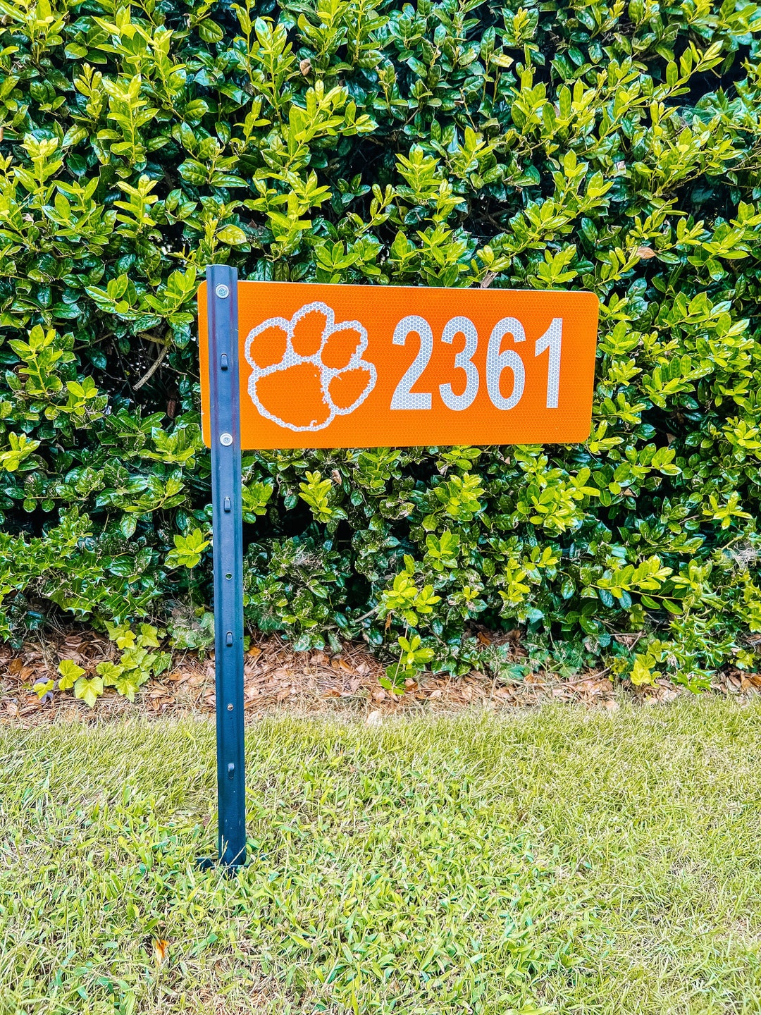 Custom Metal Address Marker Sign Clemson Home Decor Commercial ...