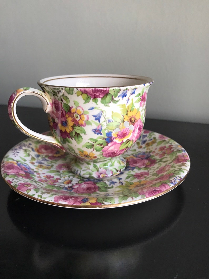 Vintage Royal Winton Grimwades Chintz Ware "summertime" Cup and Saucer ...
