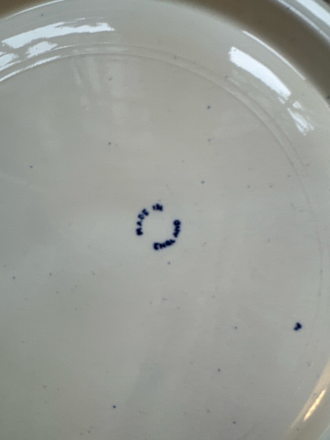 Blue Willow Grille Plate - Etsy