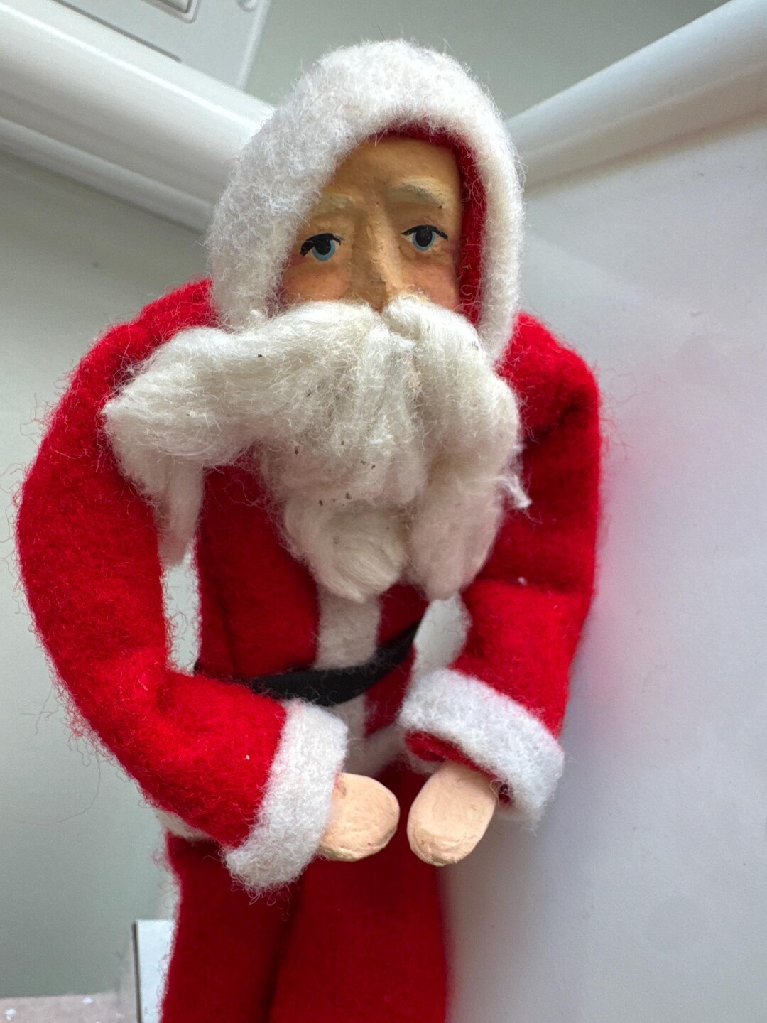 Vintage Bendable Santa - Etsy