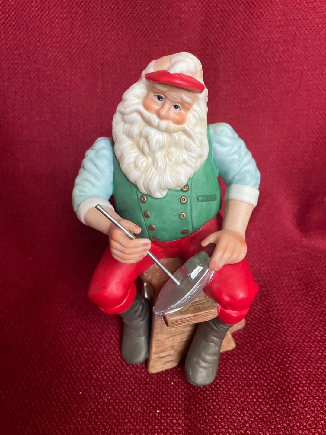 Vintage 1989 Hallmark Santa - Etsy