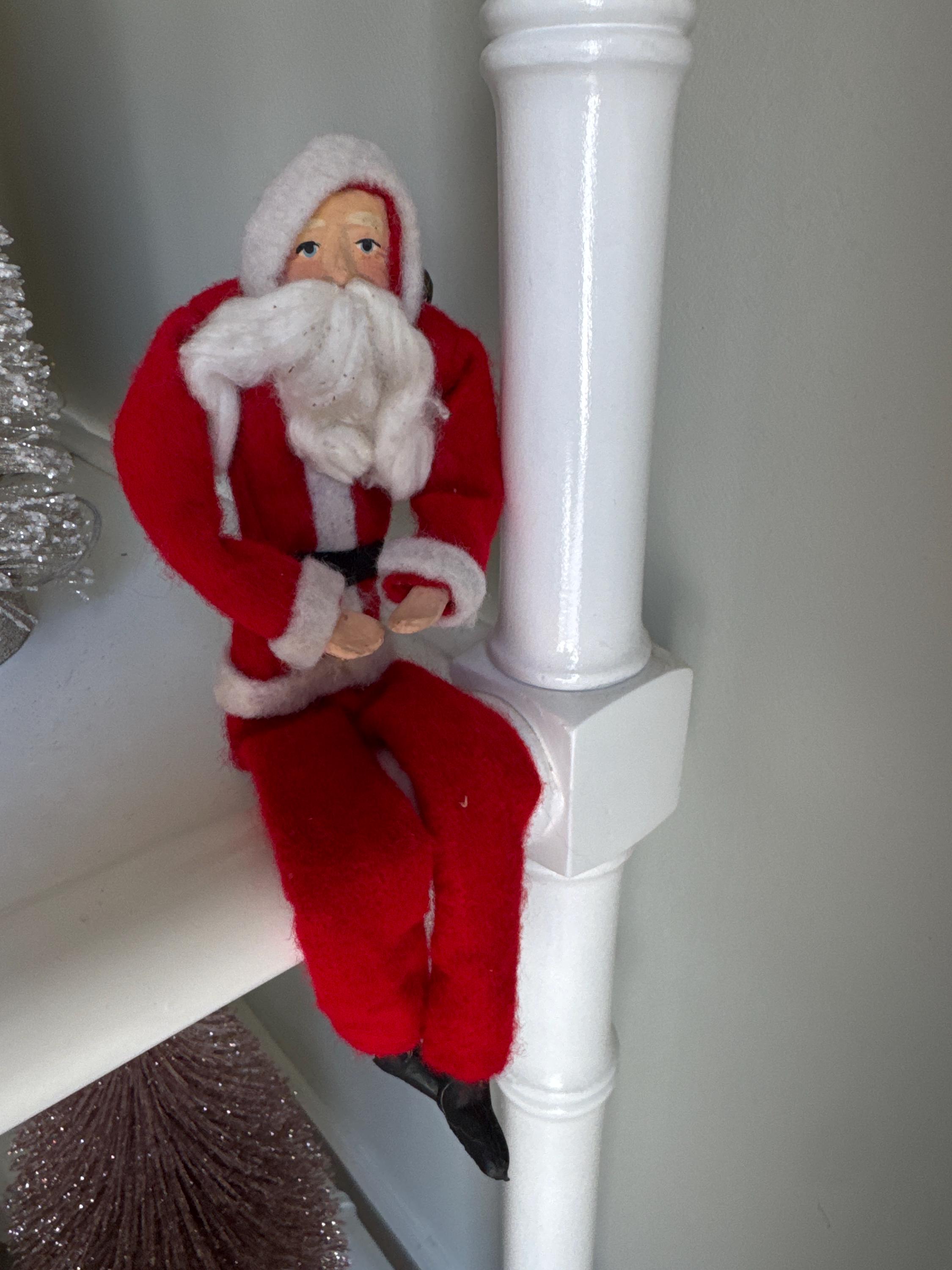 Vintage Bendable Santa - Etsy