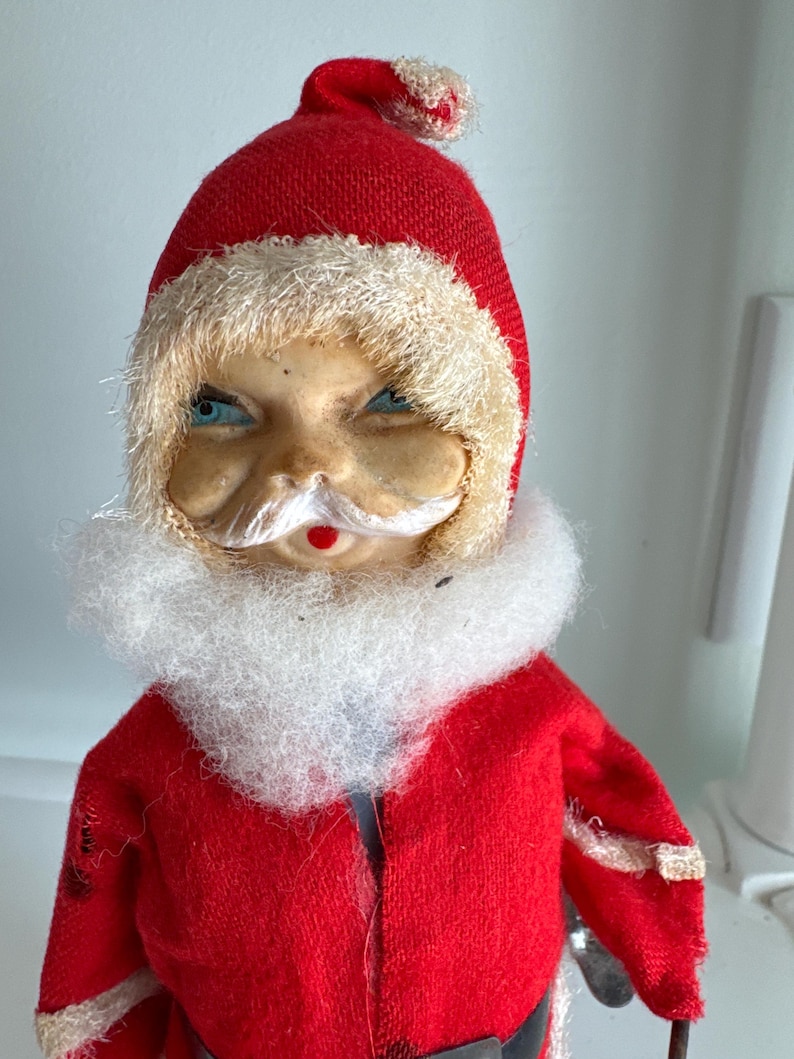 Vintage Mechanical Santa - Etsy