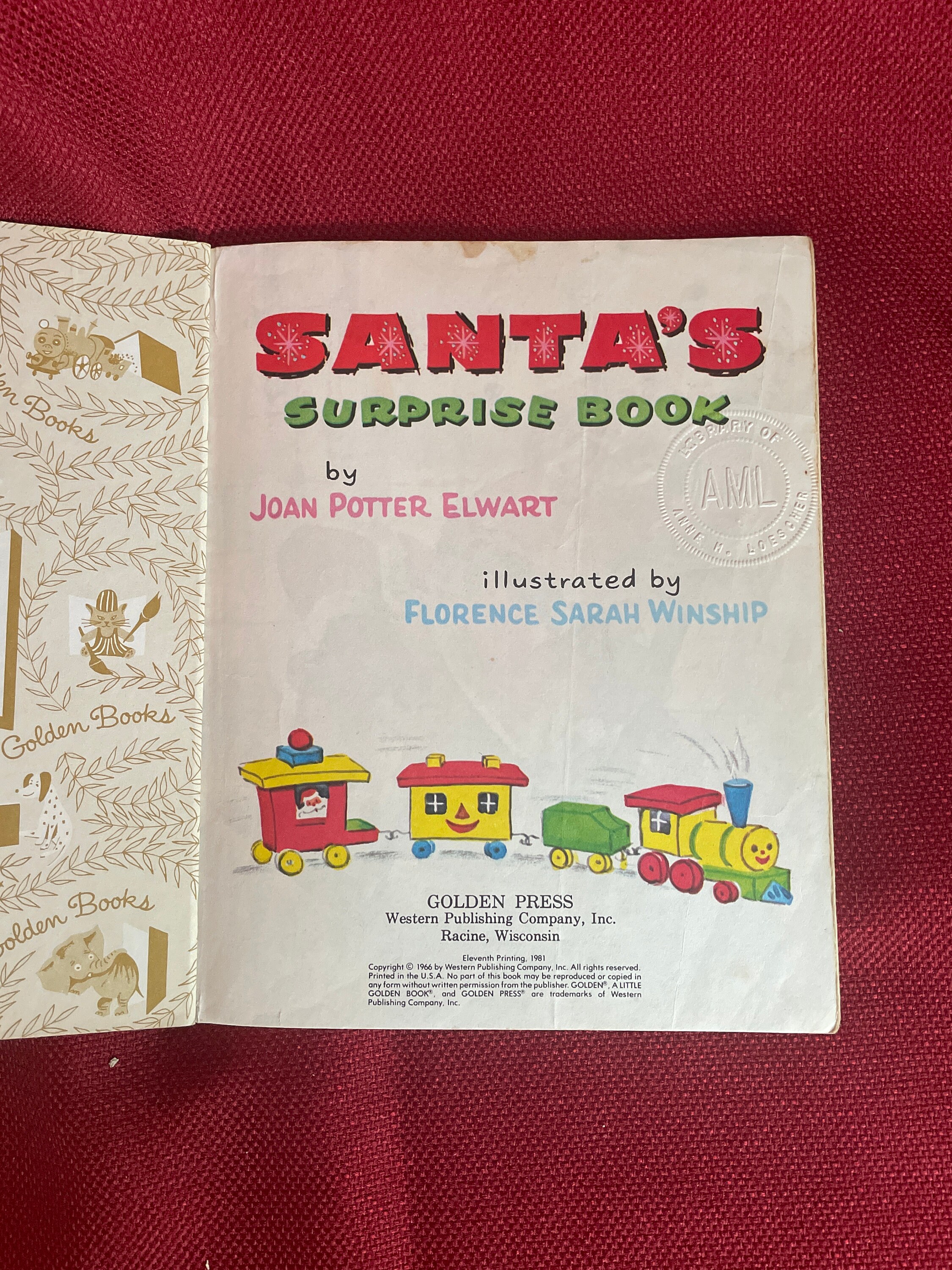 Vintage Little Golden Book Santa’s Surprise - Etsy