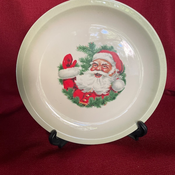 Santa Plate - Etsy
