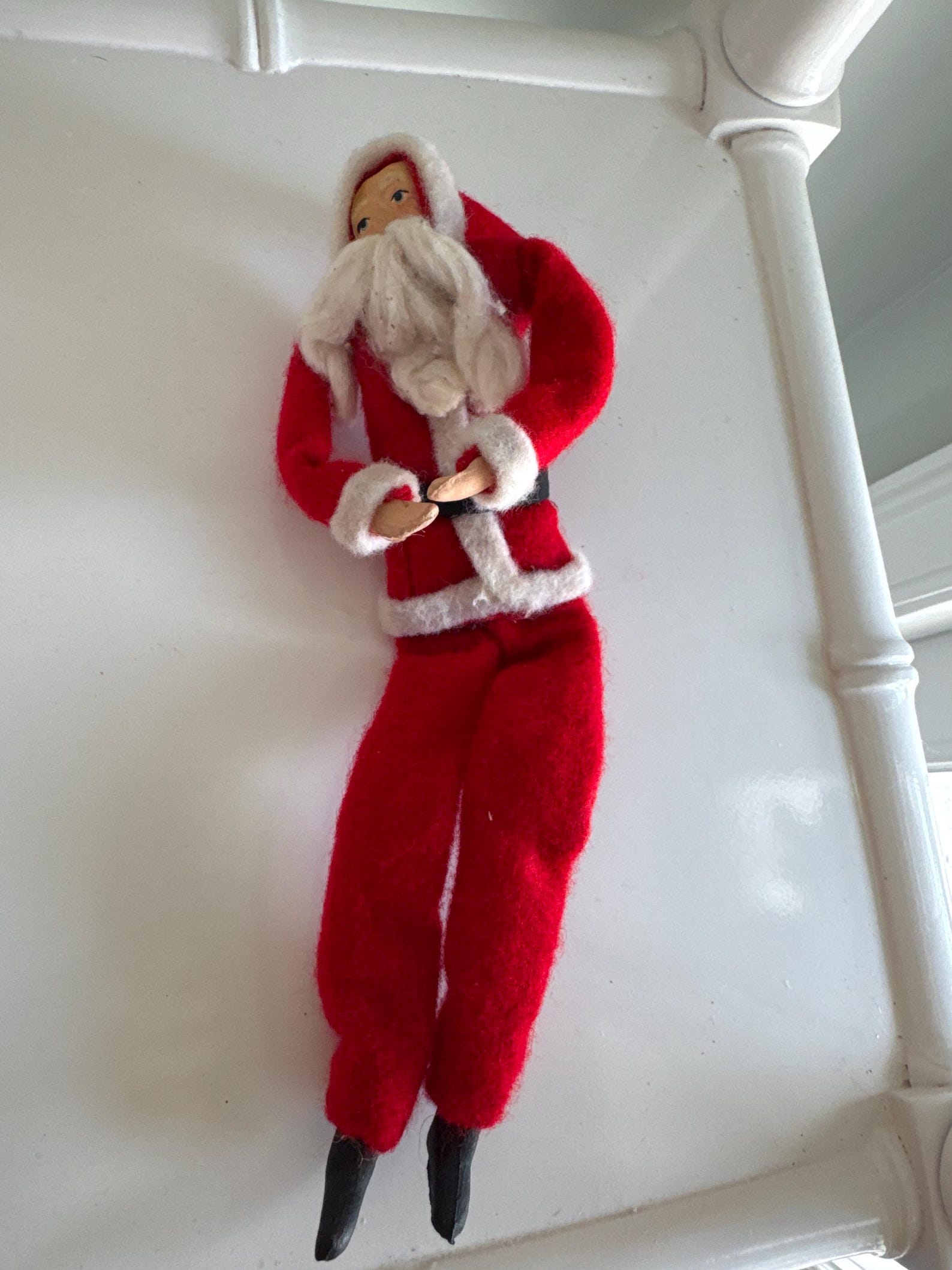 Vintage Bendable Santa - Etsy