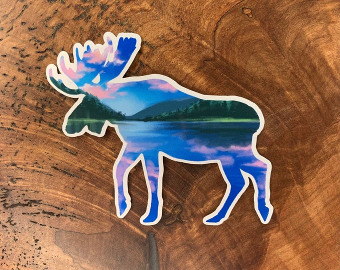 Moose Mountains Sticker - Etsy