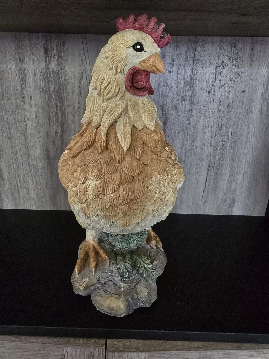 Vintage Hand Painted Life Size Hen Statue 15" - Etsy