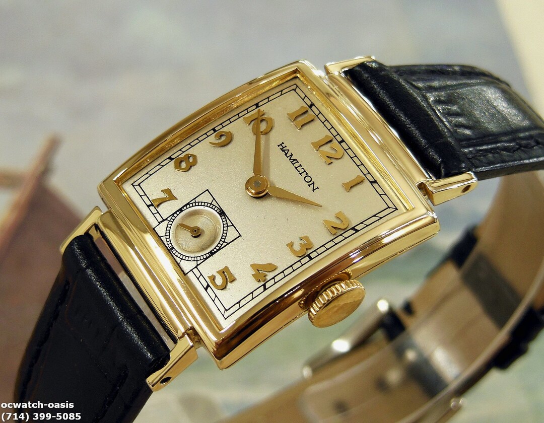 Vintage 1947 HAMILTON ROSS, Stunning Silver Dial, Serviced & Warranty ...