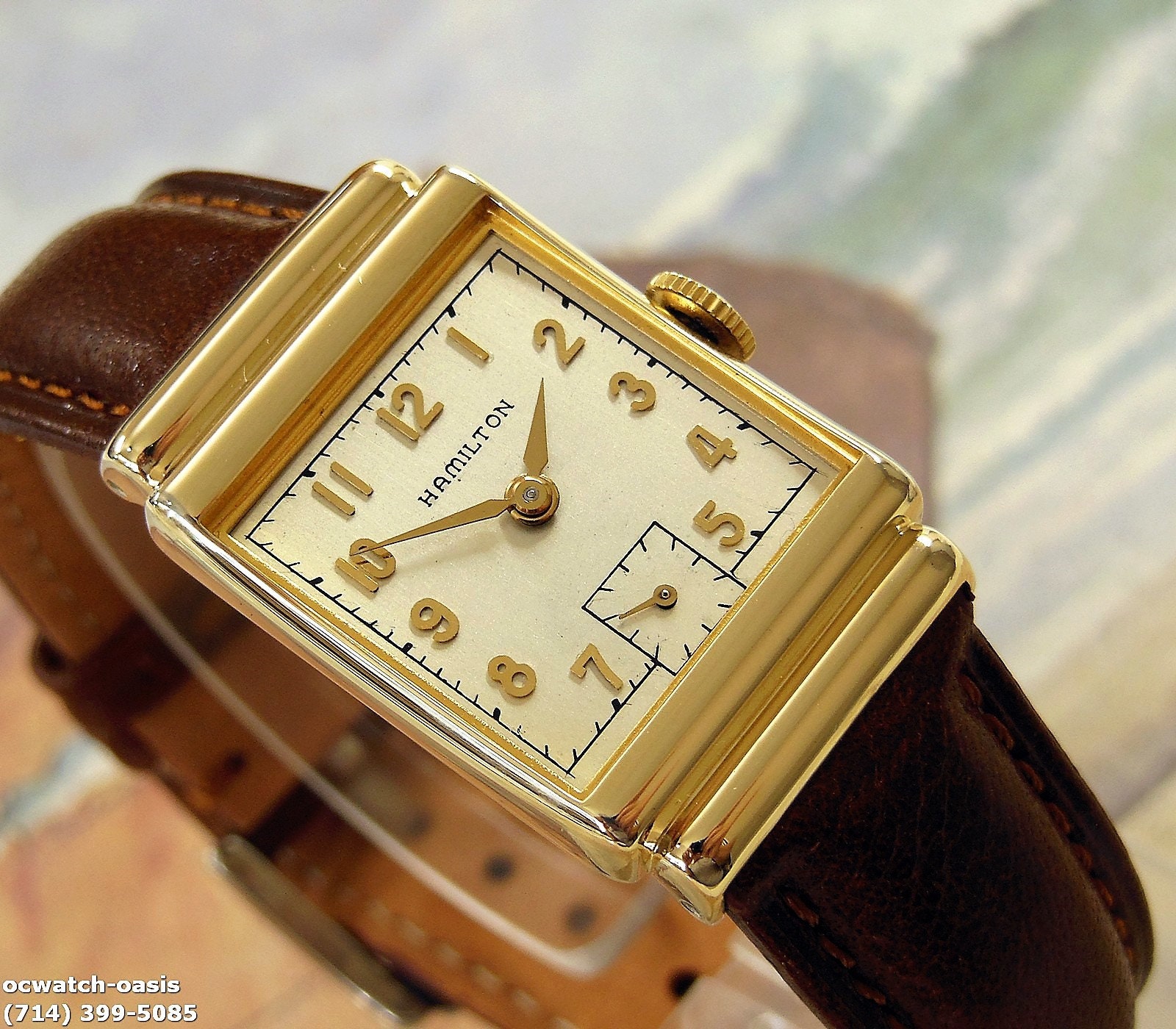 1949 Vintage HAMILTON HAYDEN Hooded Lugs Stunning Silver - Etsy