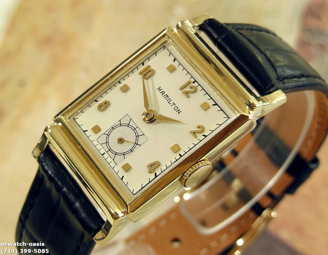 1952 Vintage HAMILTON FRANKLIN B, Stunning Silver Dial, Serviced ...