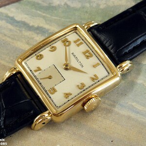 Vintage 1949 HAMILTON DEWITT, Stunning off White Dial, Serviced ...