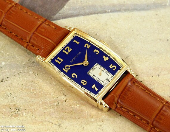 1941 Vintage HAMILTON MYRON, Stunning BLUE Dial, Serv… - Gem