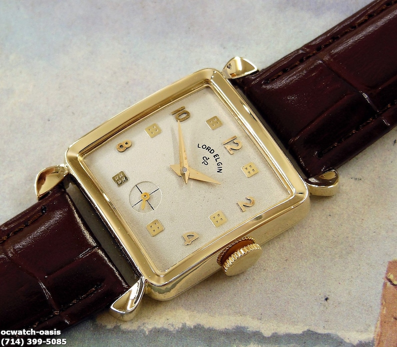 1953 Vintage Lord Elgin Tear Drop Lugs Stunning off White - Etsy