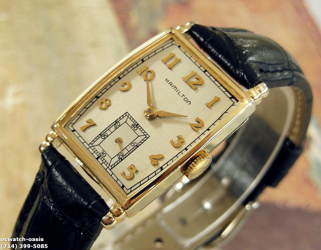 1941 Vintage HAMILTON MYRON, Stunning Silver Dial, Serviced, One Year ...
