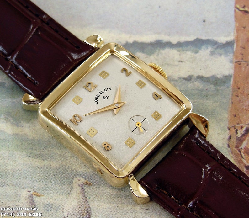 1953 Vintage Lord Elgin Tear Drop Lugs Stunning off White - Etsy