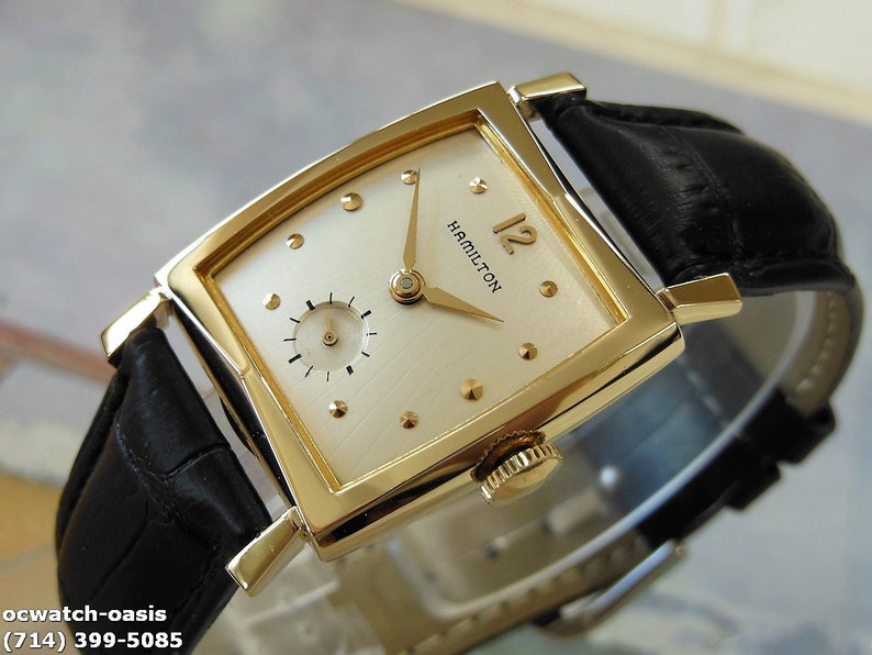 1950'S Vintage HAMILTON RUSSELL Stunning Silver Dial - Etsy