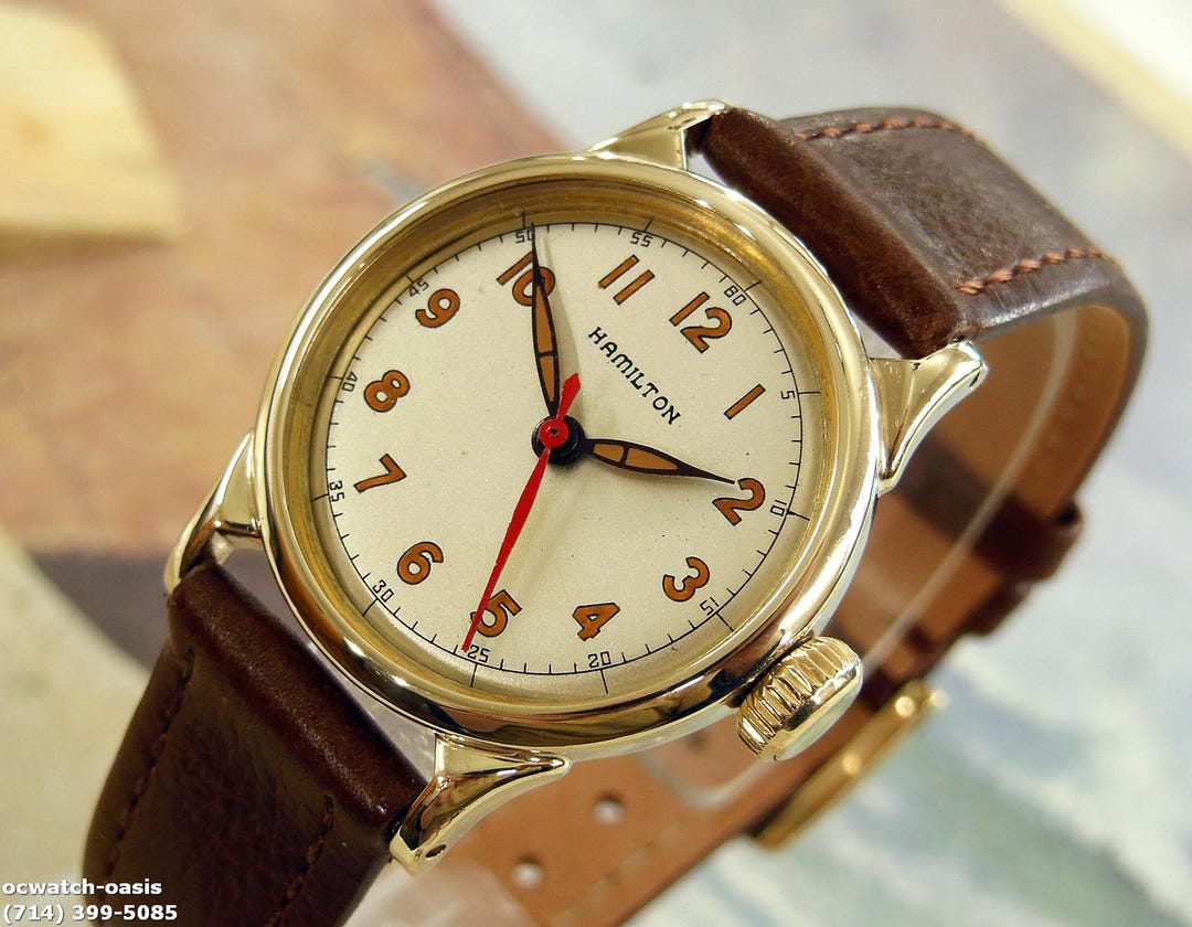 1949 Vintage HAMILTON NORDON, Stunning Silver Dial, Serviced & Warranty - Etsy