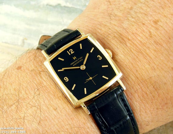 1960's Vintage HAMILTON Masterpiece, Stunning Black D… - Gem