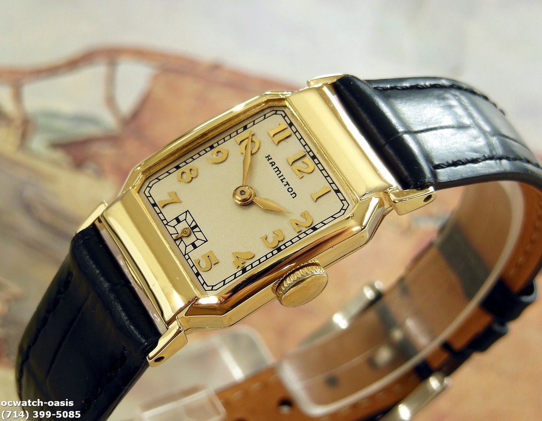 1937 Vintage HAMILTON Elliott, Stunning Silver Dial, Serviced, One Year ...