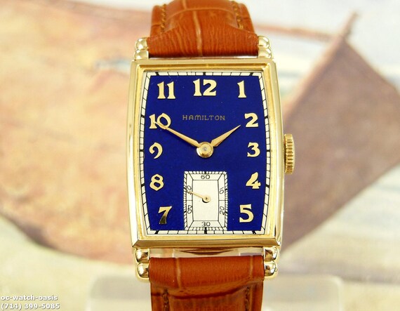 1941 Vintage HAMILTON MYRON, Stunning BLUE Dial, Serv… - Gem