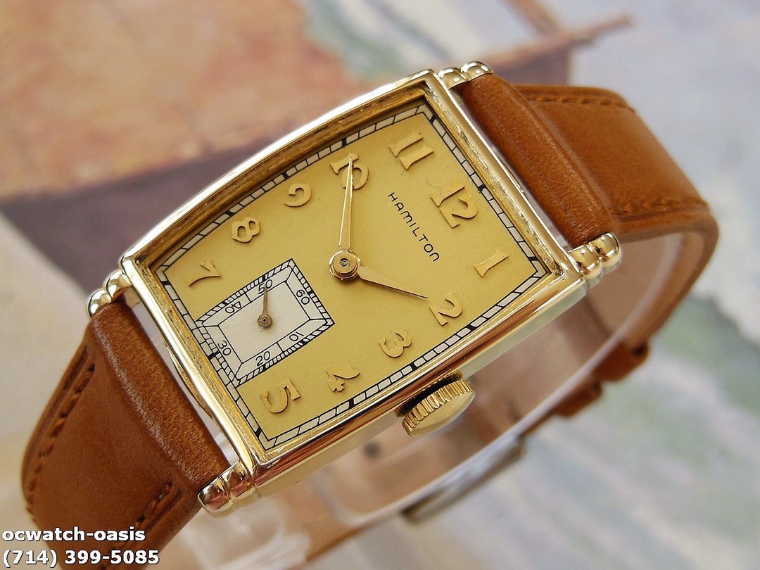 1946 Vintage HAMILTON MYRON, Stunning Champagne Dial, Serviced,1 Year ...