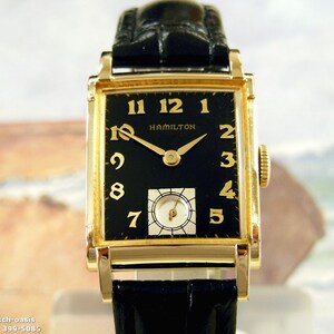 1948 Vintage HAMILTON PERRY, Stunning Black Dial, Serviced With ...