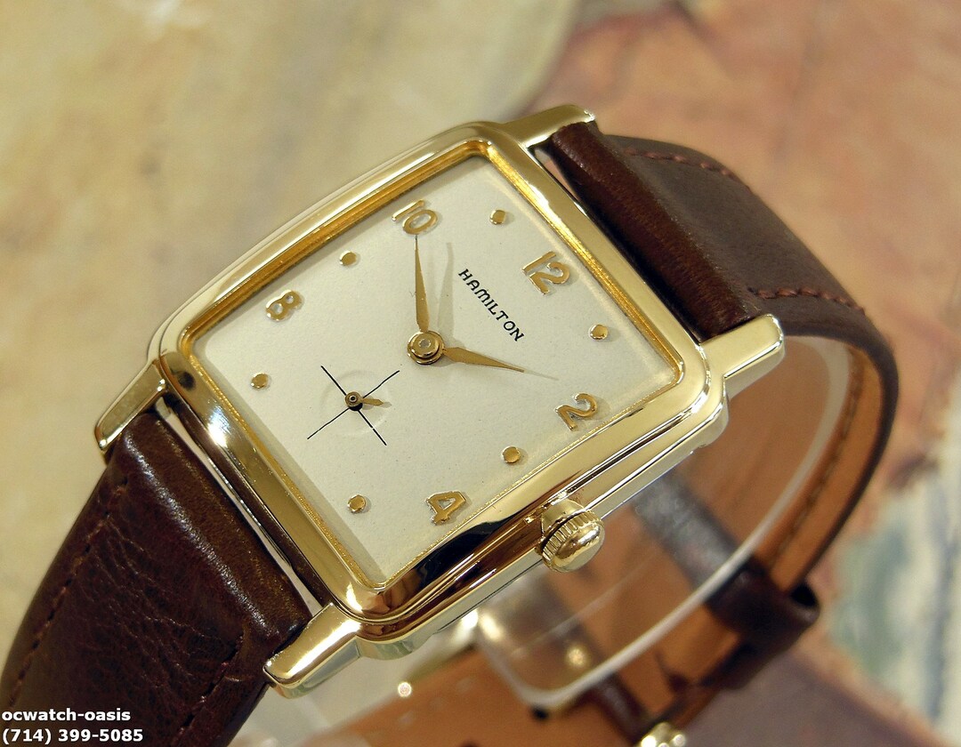 1950's Vintage HAMILTON LANDON B, Stunning Cream Dial, Serviced ...