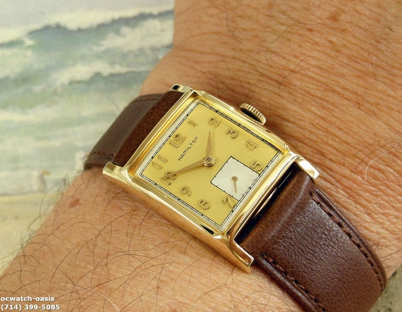 1950 Vintage HAMILTON BOYD, Stunning Champagne Dial, … - Gem
