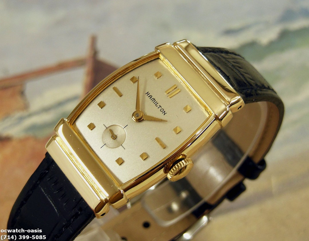 1954 Vintage HAMILTON FOSTER, Hooded Lugs, Stunning Silver Dial ...