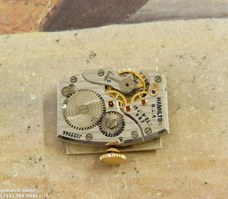 1949 Vintage HAMILTON HAYDEN Hooded Lugs Stunning Silver - Etsy