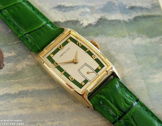 1951 Vintage HAMILTON STUART, Stunning 2 Tone Silver/… - Gem