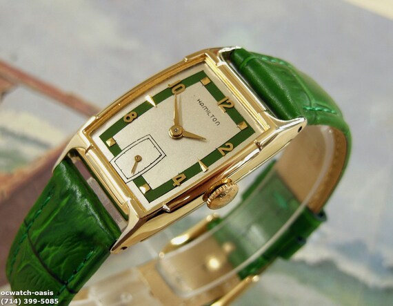 1951 Vintage HAMILTON STUART, Stunning 2 Tone Silver/… - Gem