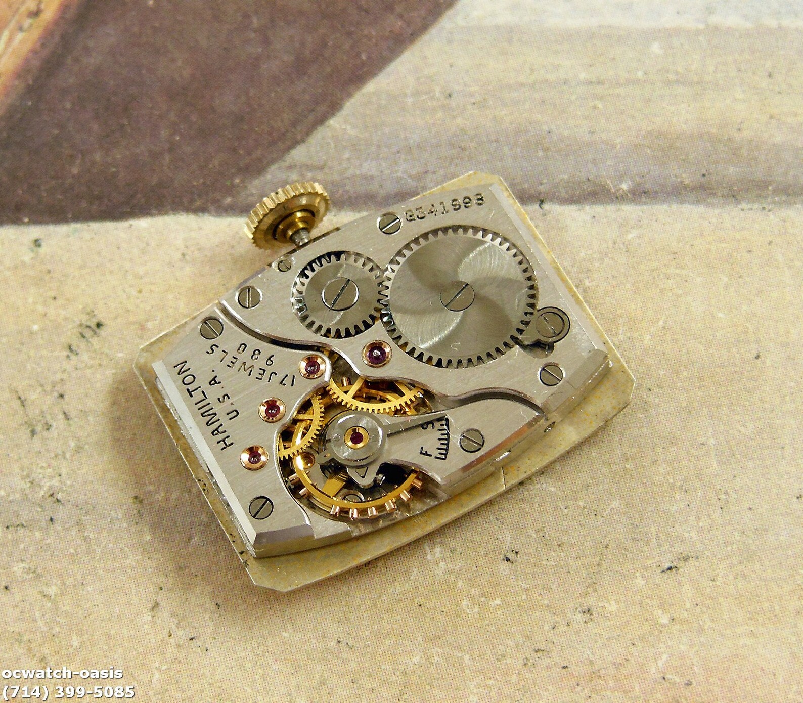 1941 Vintage HAMILTON MYRON Stunning Orange Dial Serviced1 - Etsy