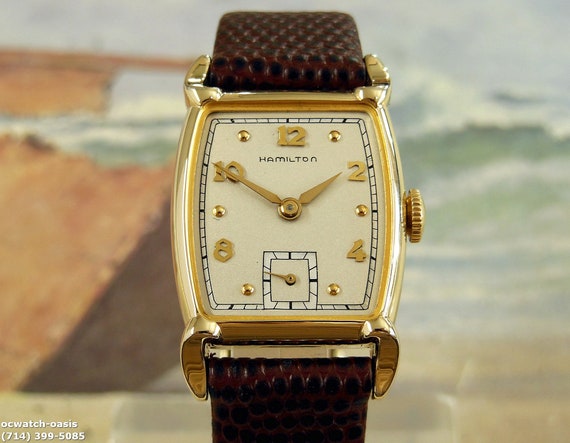 1951 Vintage HAMILTON Grover, Stunning Silver Dial, S… - Gem