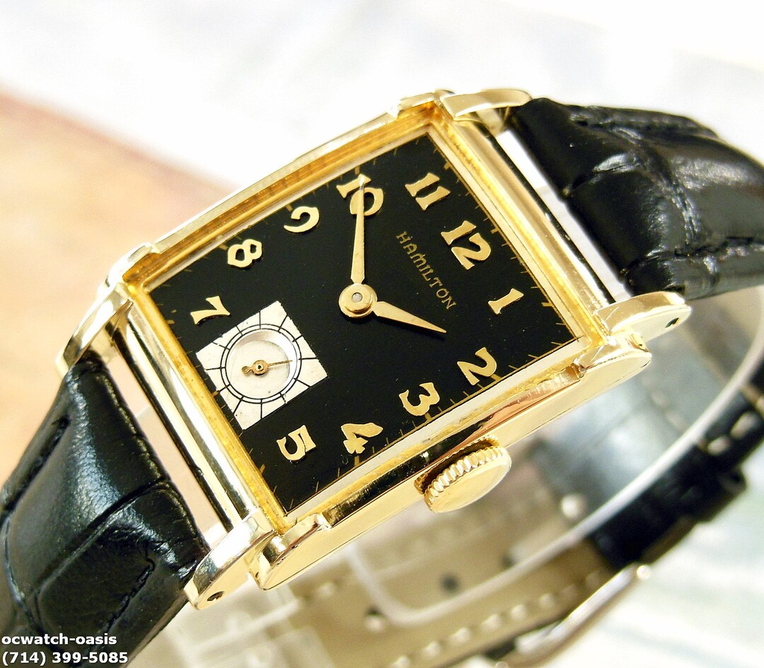 1948 Vintage HAMILTON PERRY, Stunning Black Dial, Serviced With ...