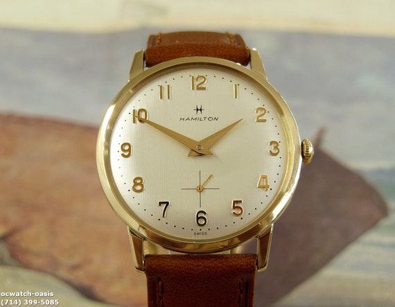 1960's Vintage HAMILTON, Manual Wind, Stunning Silver… - Gem