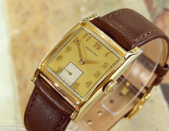 1950 Vintage HAMILTON BOYD, Stunning Champagne Dial, … - Gem