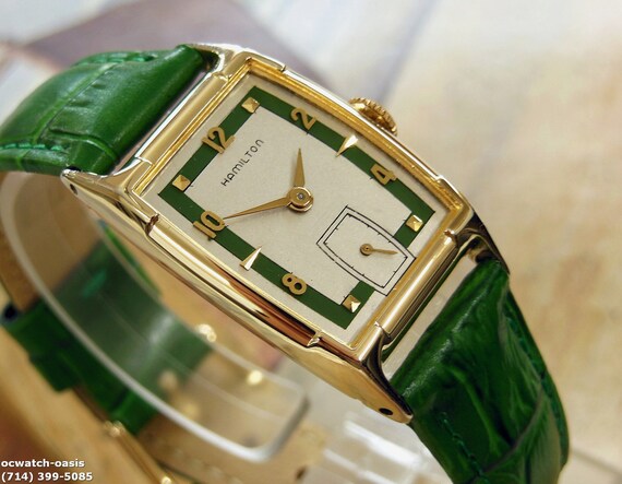 1951 Vintage HAMILTON STUART, Stunning 2 Tone Silver/… - Gem