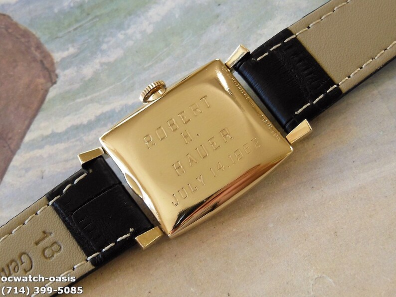 1950'S Vintage HAMILTON RUSSELL Stunning Silver Dial - Etsy